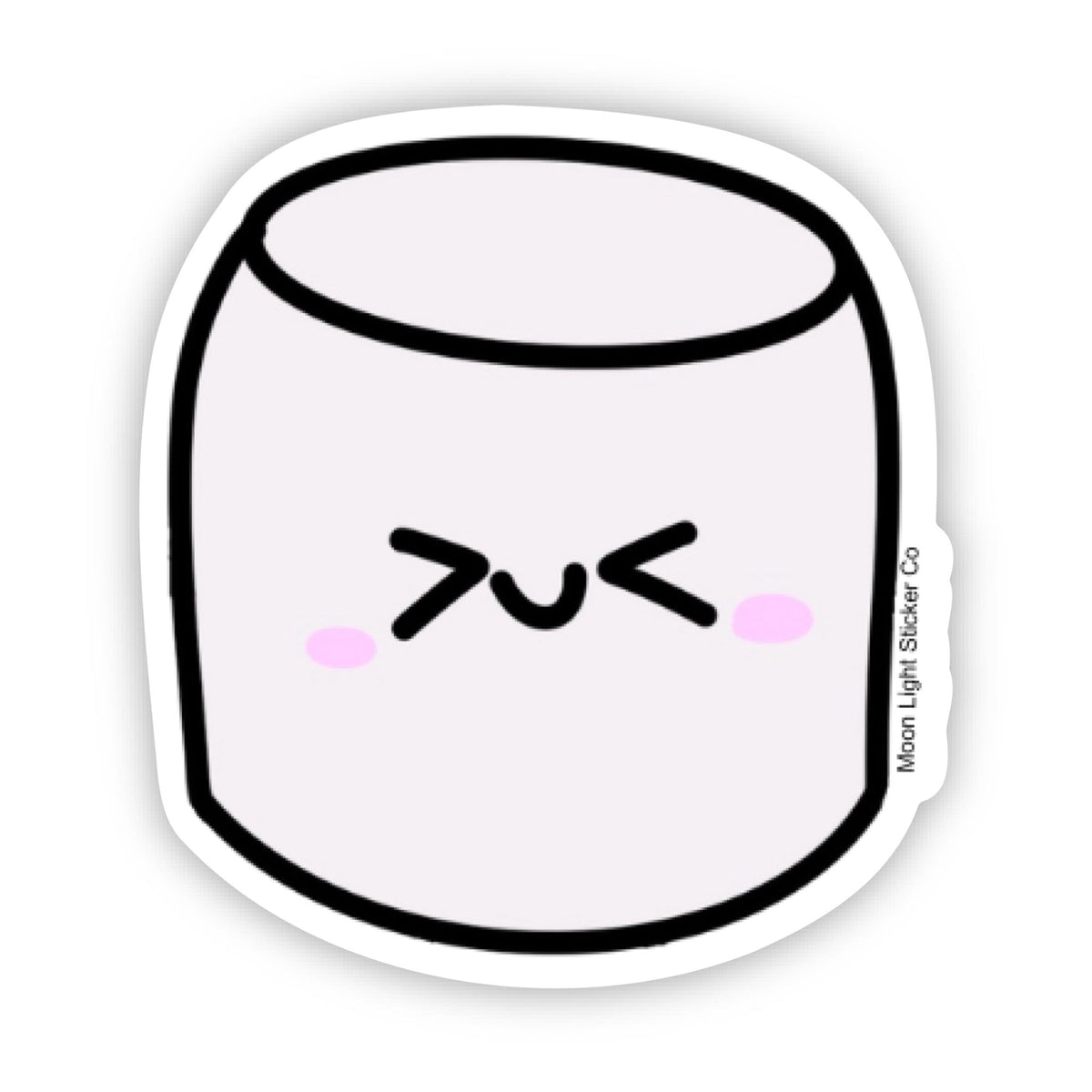 Marshmallow Sticker – Moon Light Sticker Co.