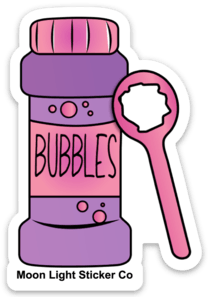 Bottle of Bubbles Sticker – Moon Light Sticker Co.