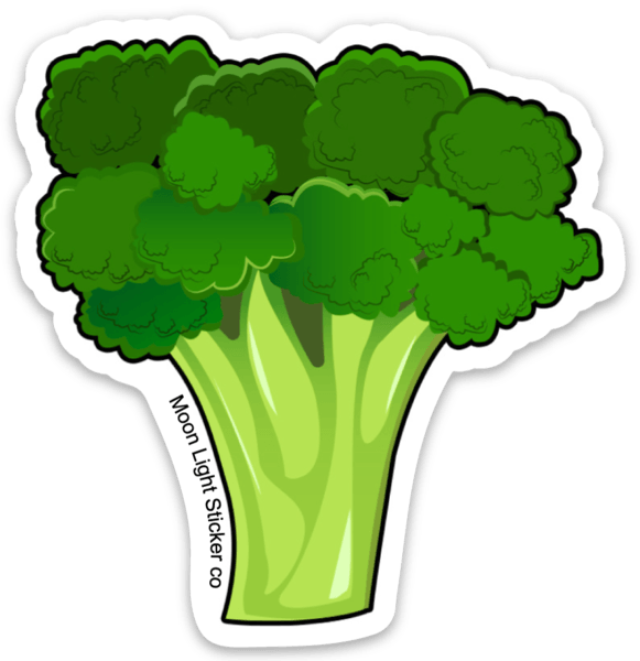Broccoli Sticker – Moon Light Sticker Co.