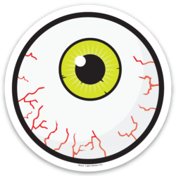 Eyeball Sticker – Moon Light Sticker Co.
