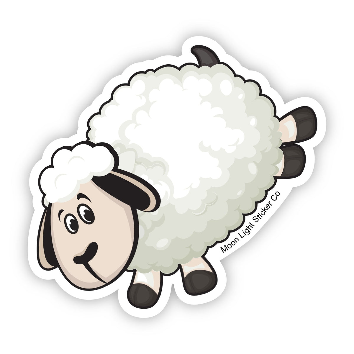Sheep Sticker – Moon Light Sticker Co.