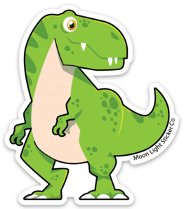 T-Rex Sticker – Moon Light Sticker Co.
